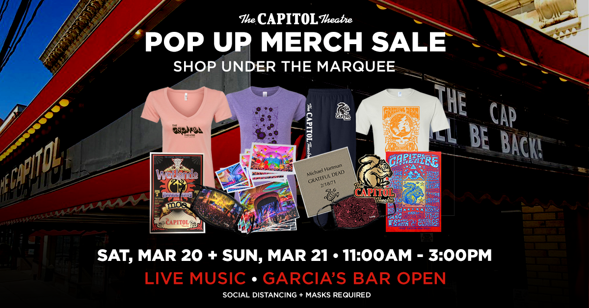 Merch Pop-Up Under The Marquee | The Capitol Theatre